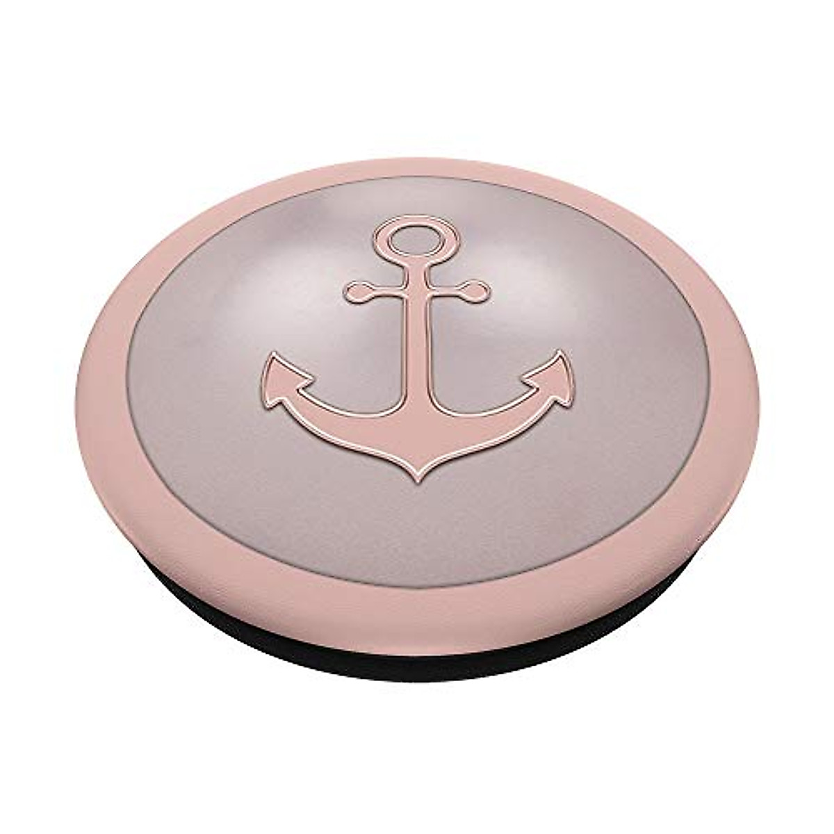 Grip Anchor Golden Rose On Pink Nautical Design PopSockets PopGrip: Swappable Grip for Phones & Tablets