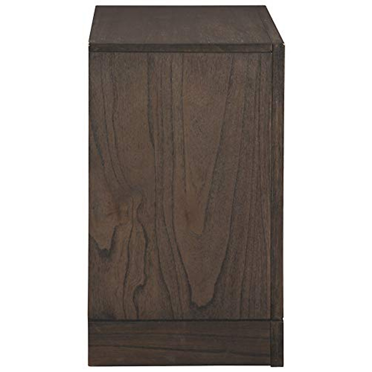 Signature Design by Ashley Brueban Transitional Contemporary 3 Drawer Nightstand with Dovetail Construction, Chestnut Brown
