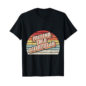 Retro Vintage Pretend I'm A Caterpillar Costume Halloween T-Shirt