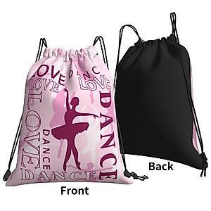 FATTTYCY Dance Bags For Dancers Gym Drawstring Stuff Ballet Backpack Gifts For Little Women