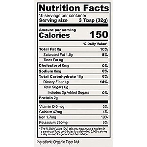 Anthony's Organic Peeled Tiger Nuts, 12 oz, Raw, Gluten Free, Non GMO, Paleo Friendly