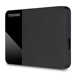 Toshiba 1TB Canvio Ready – 2.5 inch Portable External Hard Drive with SuperSpeed USB 3.2 Gen 1, Compatible with Microsoft Windows 7, 8 and 10, Black (HDTP310EK3AA)