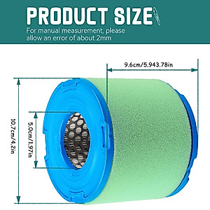 393957 Air Filter for Briggs & Stratton 393957S 390930 271794 271794S 4106 7-18 HP Horizontal Engines LG393957 LG393957S PT9334 PT4301 Lawn Mower