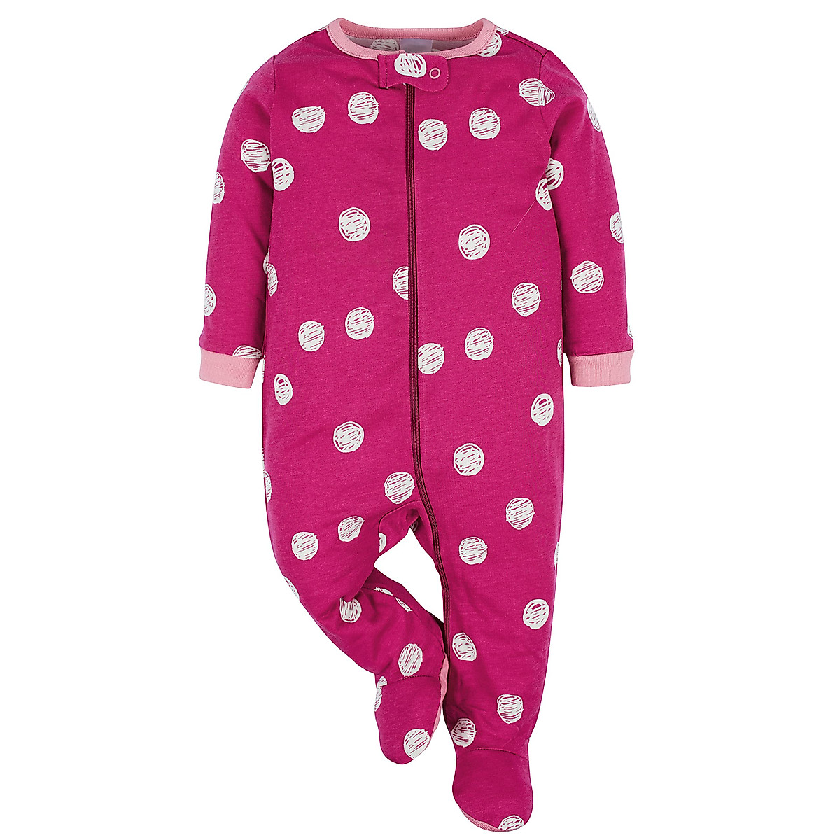 Onesies Brand Baby Girl's 4-Pack Sleep 'N Play Footies Multi Pack, Fox, 3-6 Months