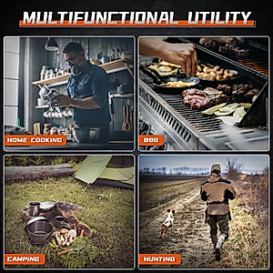 Purple Dragon Boning Knife for Meat Cutting, Professional Chef Deboning Knife, Butcher Trimming Fillet Knife for Meat Fish, Full Tang Wood Handle Knife for Kitchen, BBQ-5.1 Inch…