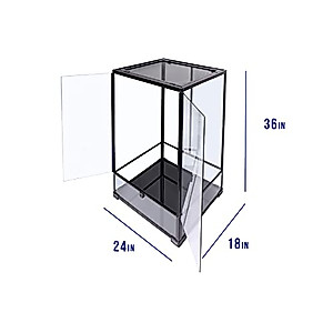Carolina Custom Cages Terrarium, Tall Medium 24Lx18Dx36H; Easy Assembly