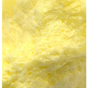 Raw Sulfur, Mineral Specimen - Approx. 1" - Geologist Selected & Hand Processed - Great for Science Classrooms - Eisco Labs