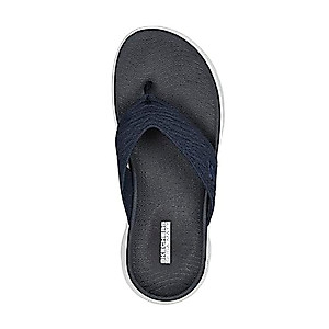 Skechers Women's Flip-Flop, Navy, 8