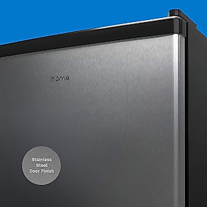 hOmeLabs Mini Fridge - 2.4 Cubic Feet Under Counter Refrigerator with Small Freezer - Drinks Healthy Snacks Beer Storage for Office, Dorm or Apartment with Removable Glass Shelves