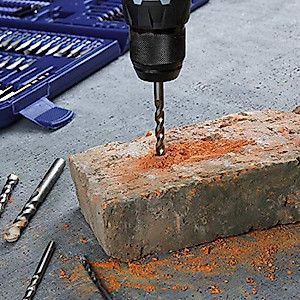 WORKPRO Drill Bit Set, 300-Piece Drill and Driver Accessory Set for Metal, Wood, Cement Concrete and Plastic with Storage Case, W004549A