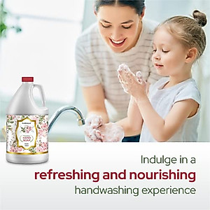 Puremax Foaming Hand Soap Refills with Essential Oils | Rose | Gentle, Moisturizing | Biodegradable Formula | Made in USA | 128 Fl Oz (1 Gallon) |