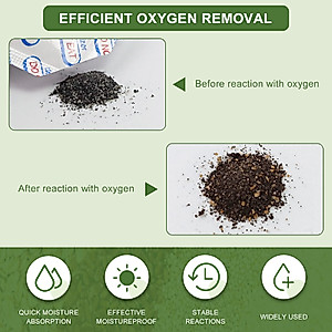 300cc(90 PCS) Oxygen Absorbers for Food Storage,Food Grade O2 Absorber for Mylar Bags, Canning, Preserved Foods, Flour, Work in Long Term Preservation of Food