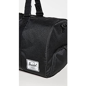 Herschel Novel Duffel Bag, Black/Black Synthetic Leather, Classic 42.5L