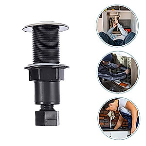 COOLHIYA 5pcs Kitchen Air Switch Disposal Air Trash Disposal Air for Bathtub Garbage Disposal Air Button Practical Bathtub Simple Installation Bathtub Disposal Accessories Plastic Black