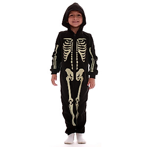 #followme Glow In The Dark Skeleton Boys Jumpsuit 6541-3T