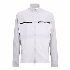 J. Lindeberg Mens Dean Performance Stretch Golf Jacket - White/Light Grey L