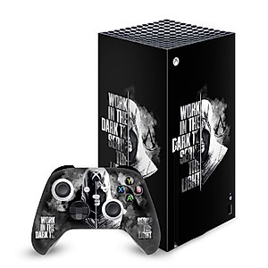 Head Case Designs Officially Licensed Assassin's Creed Half Legacy Typography Vinyl Sticker Gaming Skin Decal Cover Compatible With Xbox Series X Console and Controller Bundle