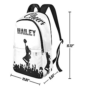 SunFancy Cheer Girls Personalized Casual Backpack Unisex Travel Daypack for Teen Adult Boys Girls