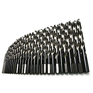 Norseman Drill Bit CN TECH Split Point HSS Jobber Length Cryogenic Drill Bits USA Made - 5 Pack (7/32")