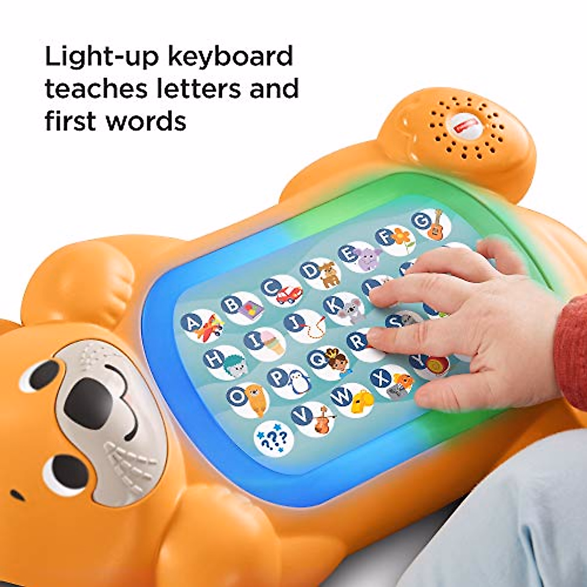 Fisher-Price Linkimals Baby Learning Toy A To Z Otter Keyboard With Interactive Music And Lights For Infants And Toddlers