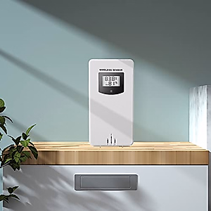 Weather Station Indoor Outdoor Thermometer Wireless Remote Sensor, Home Weather Station Temperature Humidity Monitor
