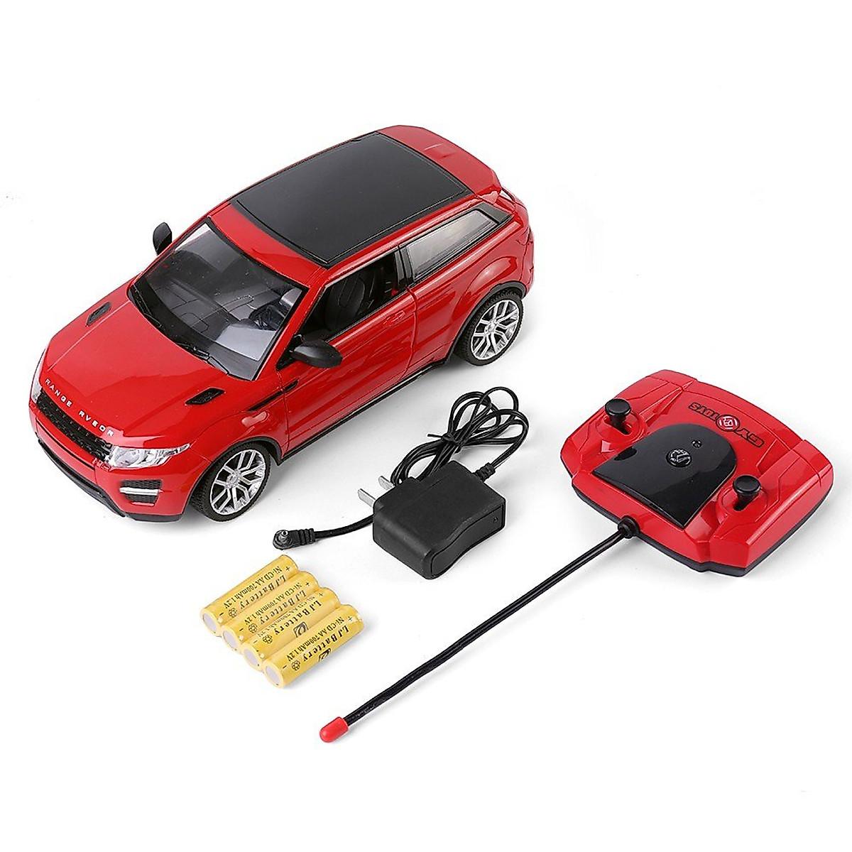 Blue Block Factory 4 x 4 Land Cruiser 1:16 Scale Remote Control, Crimson Red, 10.5" x 4.5"