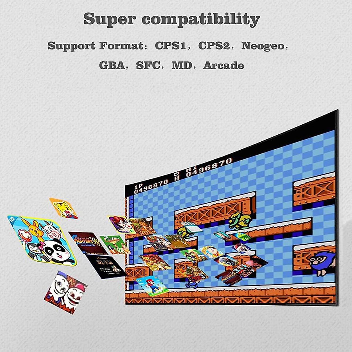 Dosnura Retro Game Console, HD Video Game Consoole 5200 Classic Games 4K HDMI TV Output with 2PCS Joystick for a Great Gifi for Game Player