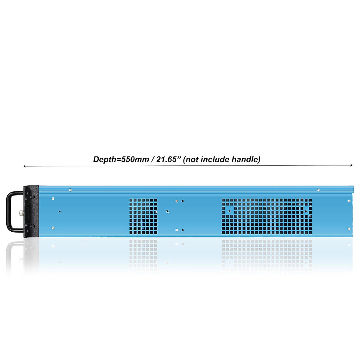 RackChoice 2U Rackmount Server Chassis 2x5.25 + 6x3.5 ATX/MATX Support ATX PSU with Either top or Side Cooling