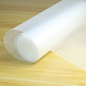 Cabinet Drawer Shelf Liners Non Adhesive 14 Inch Wide X 20 Ft Non Slip Waterproof Kitchen Cupboard Pantry Mat Washable Refrigerator Shelf Liners Bathroom Drawer Protector Liner