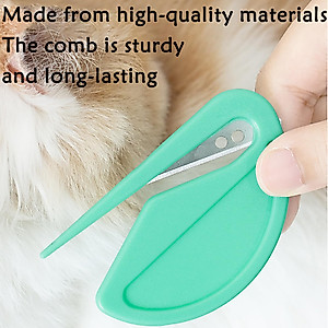 Cyhdddr 5Pcs Knotting Comb for Cats, Pet Knotting Comb De Knotting Comb for Dog Pet Hair Removal Tool Cat Dog Grooming Supplies Matted Fur Remover