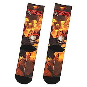 Dungeons And Dragons D&D Baldur's Gate Descent Into Avernus Zariel Sublimation Crew Socks