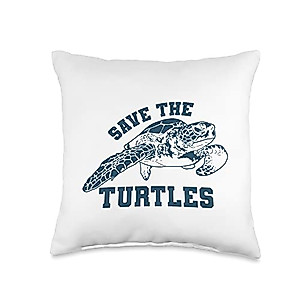 Turtle reptile carapace old Sauropsida Testudines Save Turtles Animal Throw Pillow, 16x16, Multicolor