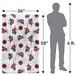 Marvel Spiderman Kawaii Silky Touch Super Soft Throw Blanket 36" x 58"