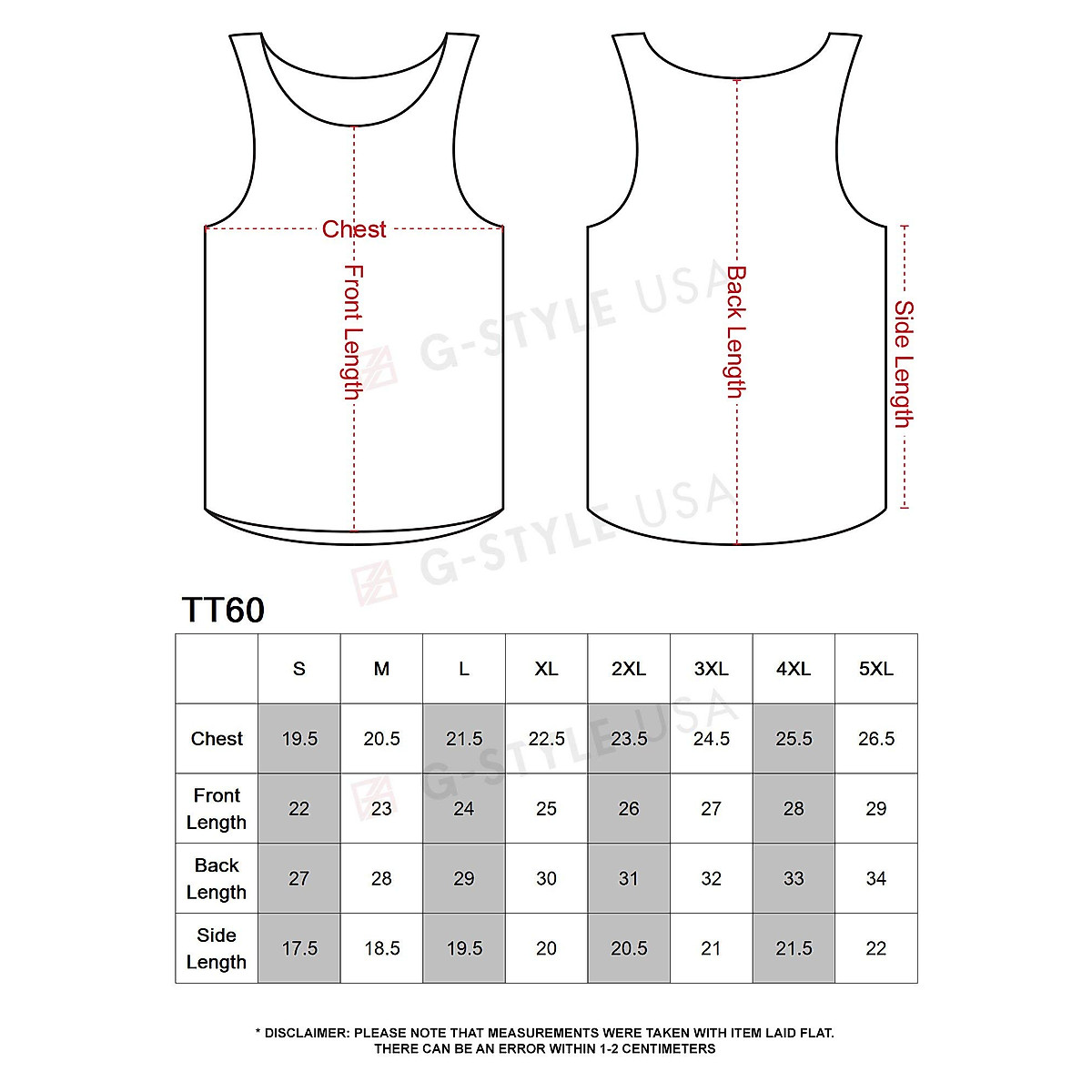 Men's Basic Essential Straight Hem Long Length Tank Top TT60-PL - Khaki - Medium - H11A