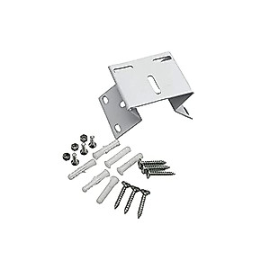 OwlCat CCTV Video Surveillance Camera Mounting Bracket Vertical Wall Corner Right Angle Plate Supporting Holder Crane Metal Black White (White Mount), 77mm(W) x 65mm(L) x 53mm(H), XM-White