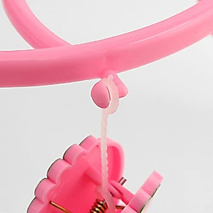 Muellery Clothes Dryer Hanger with Cute Strawberries Clips Drying Rack Folding Indoor TPQH96409