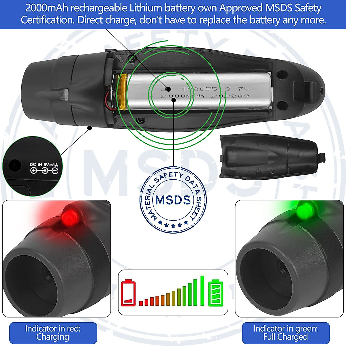 ZHT Electronic Whistles for Referees with USB Charging, 3 Tone High Volume Emergency Whistle for Coaches Teacher, Outdoor Safety Whistles with Lanyard- Black Color