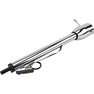 Universal GM 30-Inch Tilt Steering Column, Floor Shift, 5-Position Adjustable, Compatible with OE & Aftermarket Harnesses, 1969-1994 GM Specs, Includes Chrome Levers, Chrome