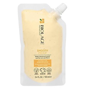 Biolage Smooth Proof Deep Treatment Pack | Multi-Use Hair Mask Controls Frizz | With Camellia & Castor Oil | Vegan & Paraben-Free | For Frizzy Hair | 3.4 Fl. Oz