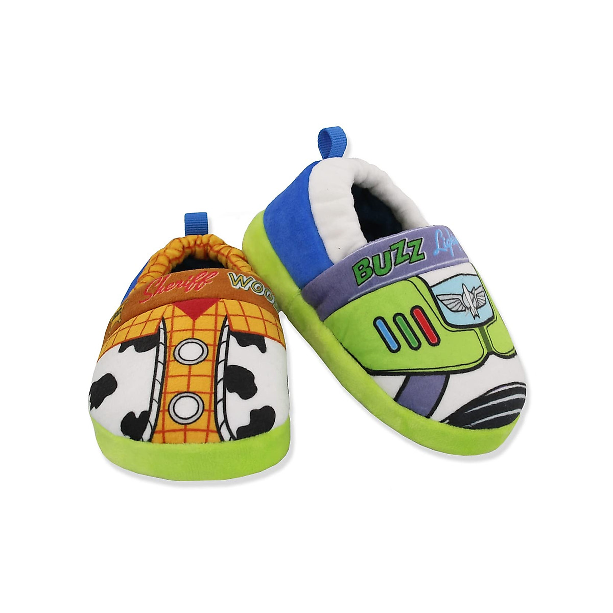 Disney Toy Story Sheriff Woody Buzz Lightyear Little Boys Aline Slippers (Multicolor, 13-1 M US Little Kid)