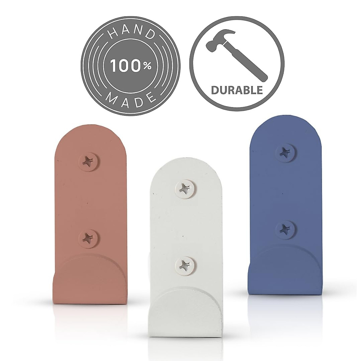 ARTiLETTO Stylish Wall Hooks Set: 3 Chic Single-Hook Decorative Coat Wall Mounts for Hanging Coats, Towels, Backpacks, Hats & Clothes, Hooks for Wall,Room Décor.