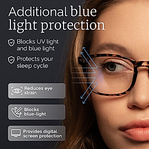 CCVOO Reading Glasses for Women/Men, Eyeglasses, Blue Light Readers for Women/Men, Computer Eye Glasses, Cheaters