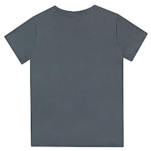 PlayStation Boys Gaming T-Shirt Video Game Short Sleeve Top for Kids Gray Size 8