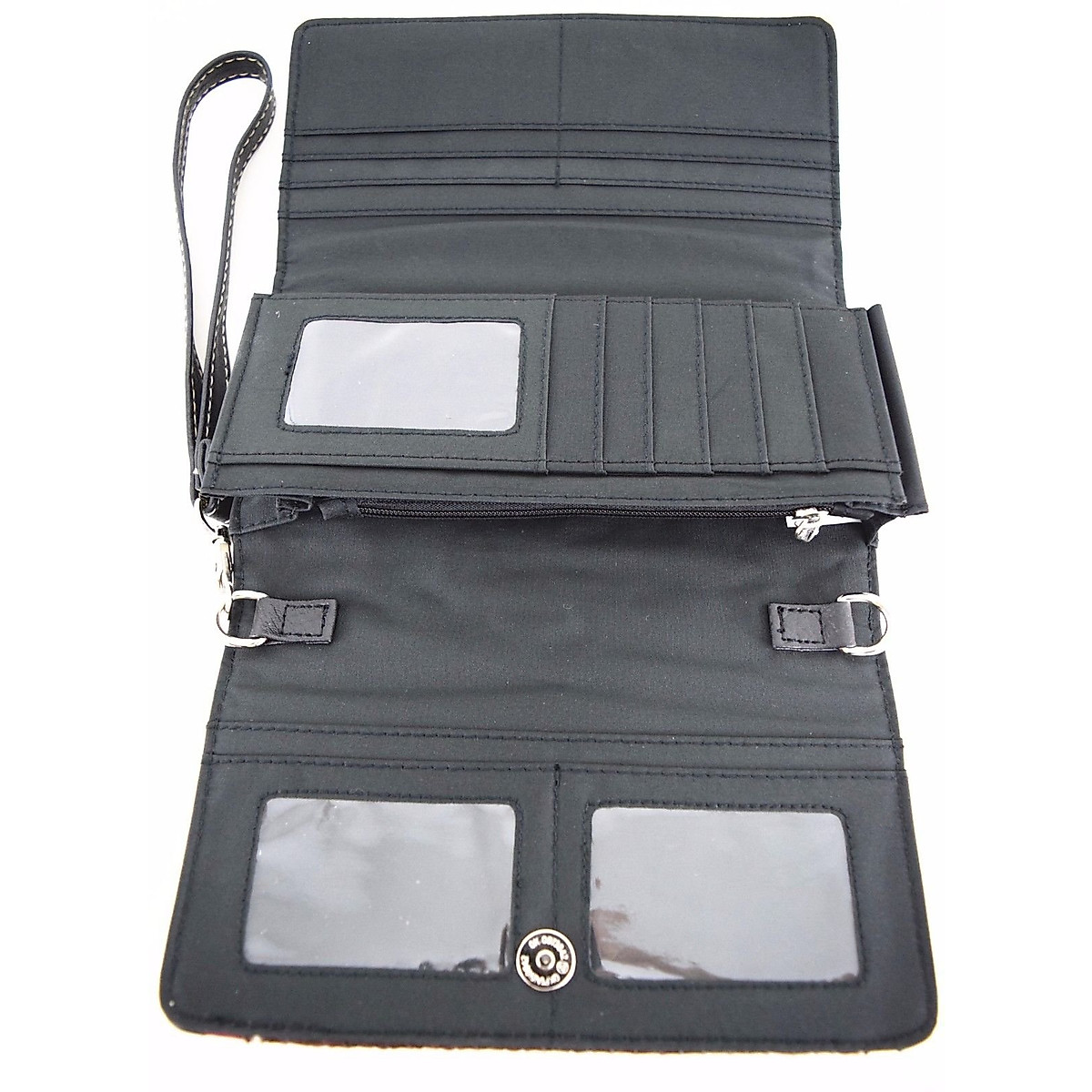 Western Style Tooled Leather Buckle Concealed Carry Purse Country Handbag Women Shoulder Bag Wallet Set (Beige Set)