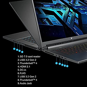 Acer Predator Triton 500 SE 16" QHD+ 165Hz (Intel Core i7-11800H, 64GB RAM, 2TB SSD, Geforce RTX 3060) Gaming Laptop, 500 nits, RGB Backlit, Thunderbolt 4, IST HDMI, Windows 10 Home