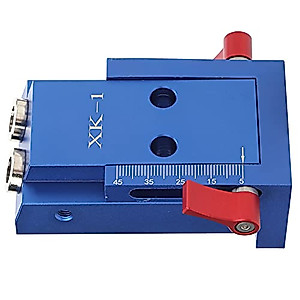 MISNODE Woodworking Inclined Hole Positioner Aluminum Alloy 15 Degree Drill Guide Dowel Jig Kit Hole Punch Locator Kit Hole Locator Positioner for Woodworking Punching