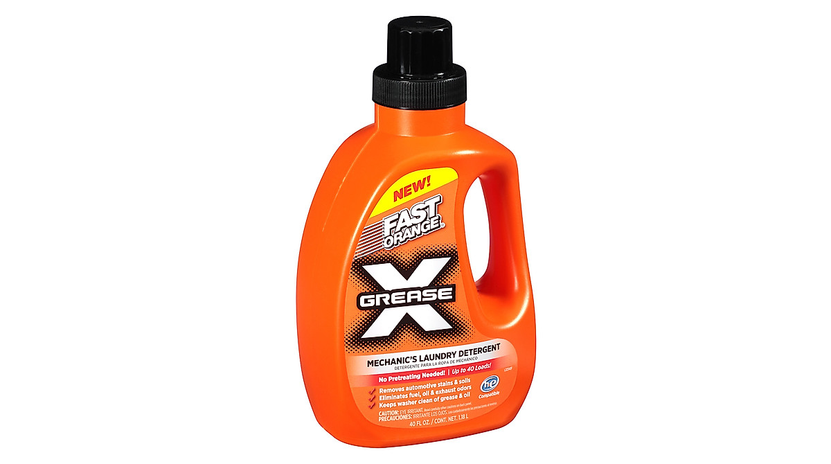 Fast Orange Grease X: Mechanic's Laundry Detergent for Stains
