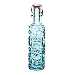 Bormioli Rocco Oriente Bottle, Set of 6, Cool Blue