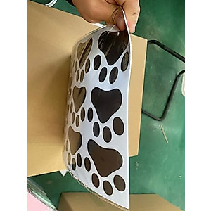 SITAKE 76 Pcs Dog Decor Stickers, 40 Pcs Dog Paw Print Stickers and 36 Pcs Dog Bones Stickers, Dog Decorations Wall Floor Windows Decal Stickers for Room, Teen Girl’s and Boy’s Room