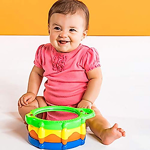 Bright Starts Light & Learn Drum with Melodies, Ages 3 Months +